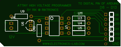 恢复用砖ATtiny使用Arduino作为高压程序员——Electronics-Lab.com - beplay体育 下载,beplay登录平台